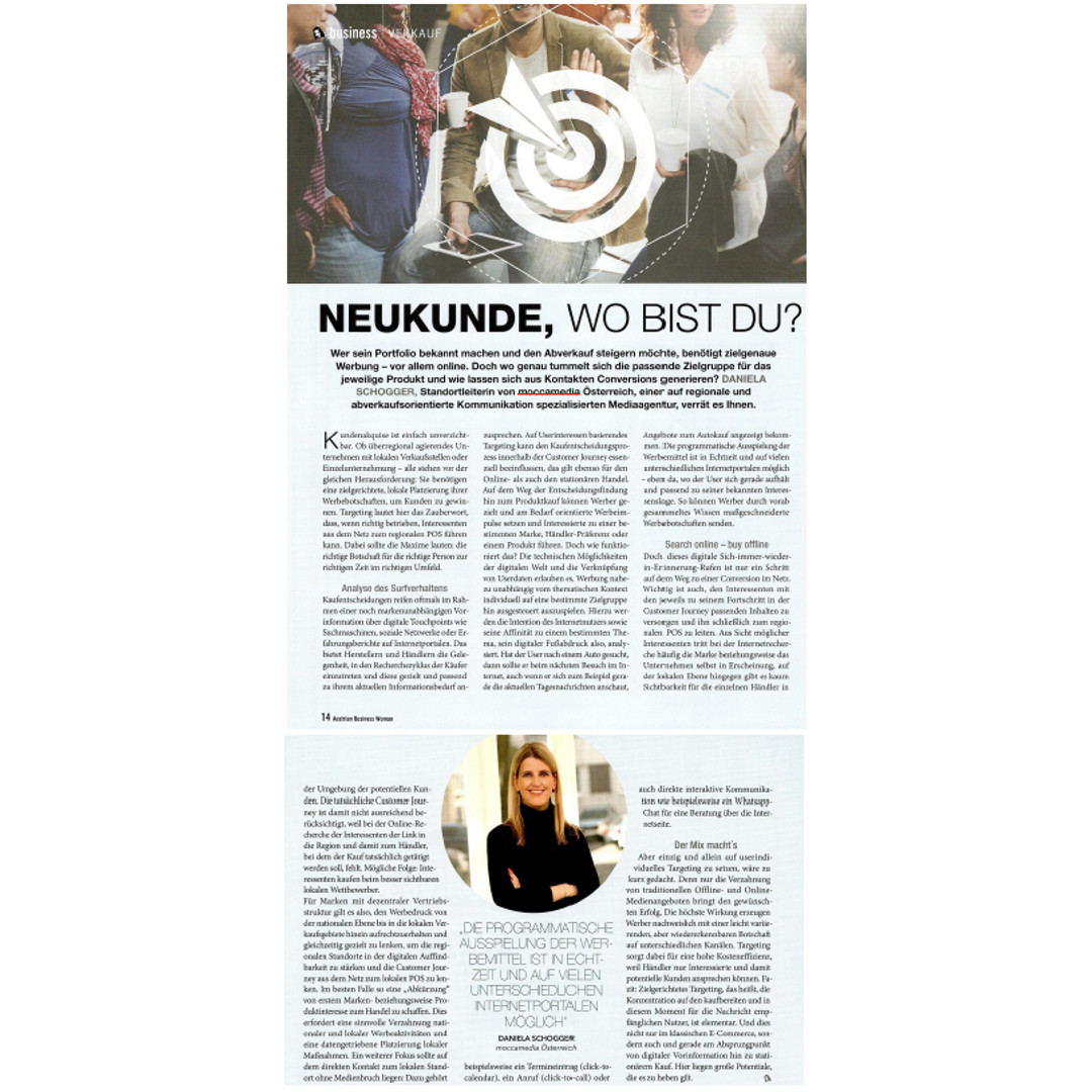 Neukunde, wo bist Du? | moccamedia GmbH